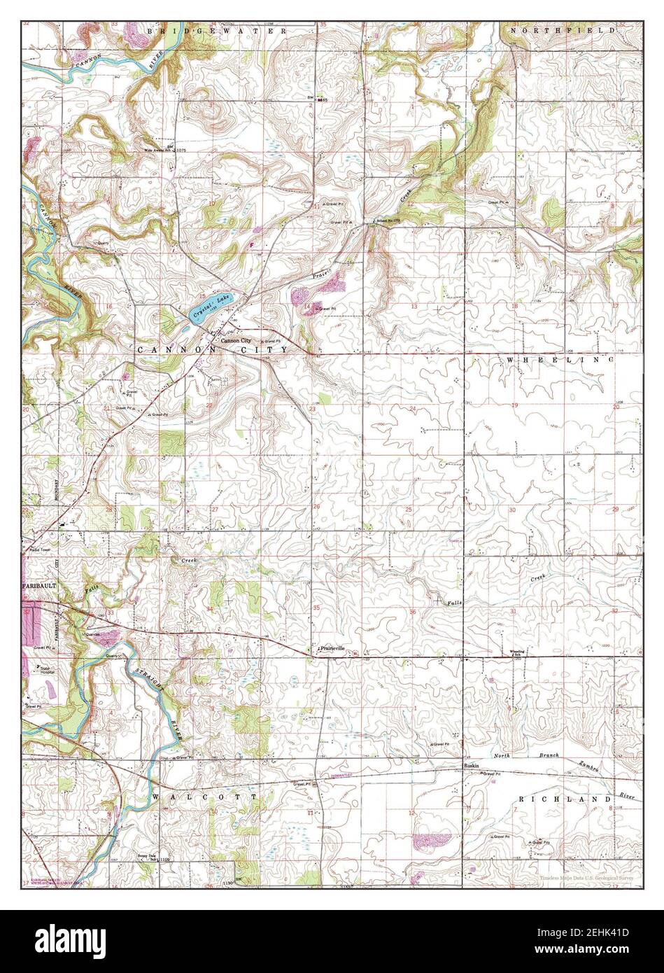 Cannon City, Minnesota, map 1991, 1:24000, United States of America by ...
