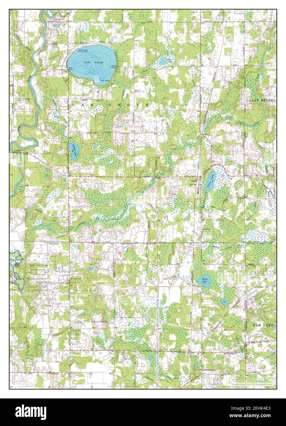 Cedar, Minnesota, map 1974, 1:24000, United States of America by ...