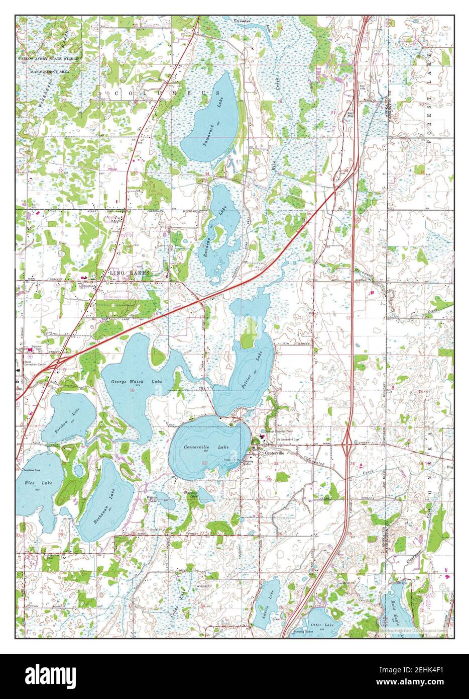 Centerville, Minnesota, map 1967, 1:24000, United States of America by ...