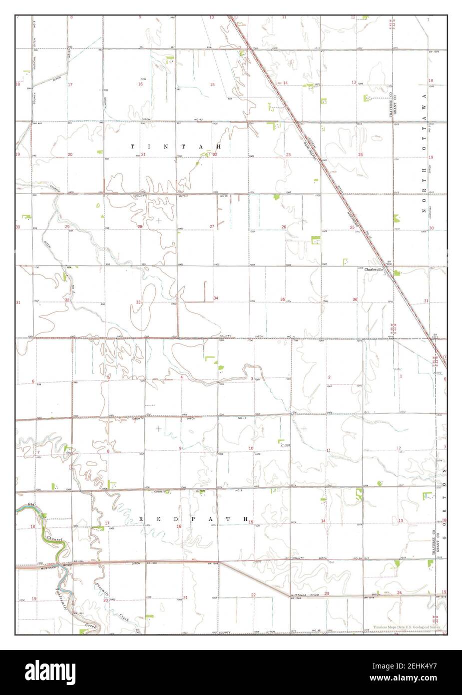 Charlesville, Minnesota, map 1974, 1:24000, United States of America by ...