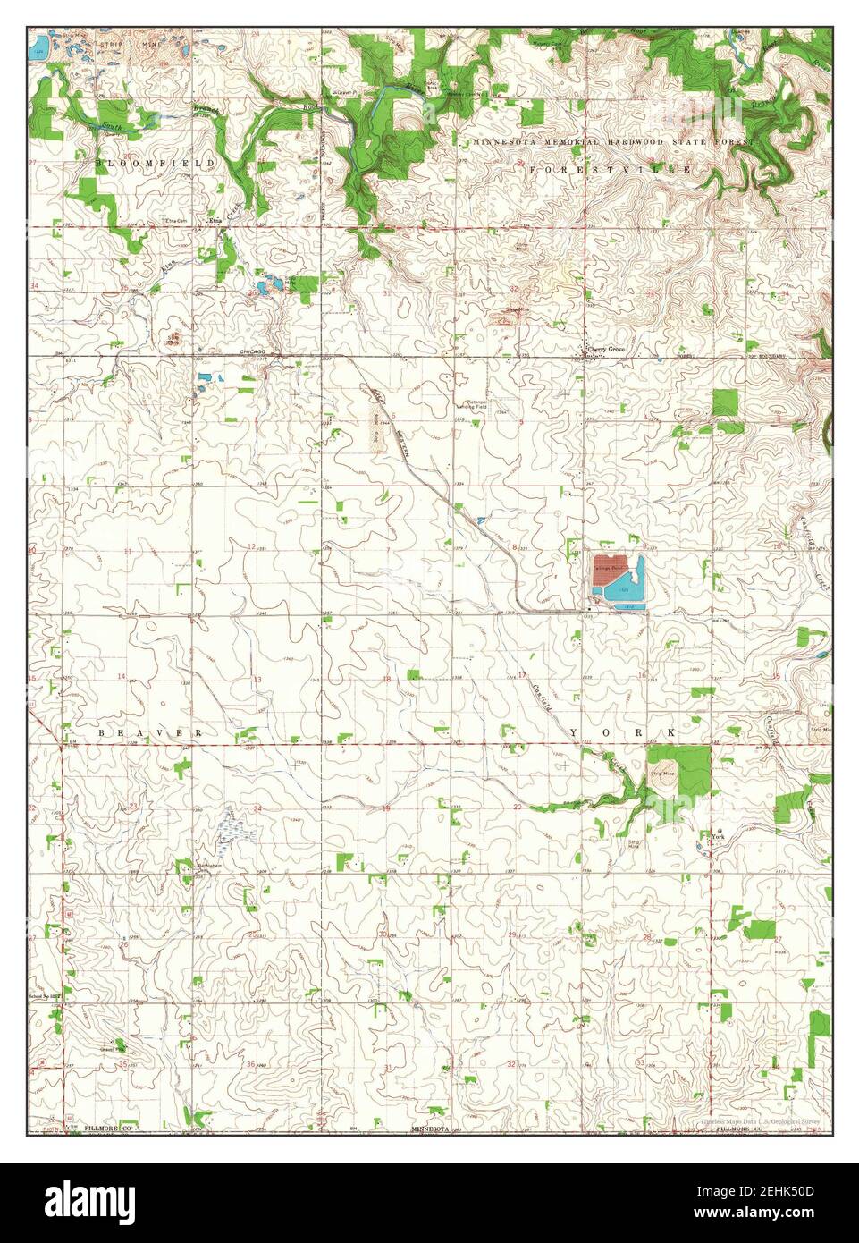 Cherry Grove, Minnesota, map 1965, 1:24000, United States of America by ...