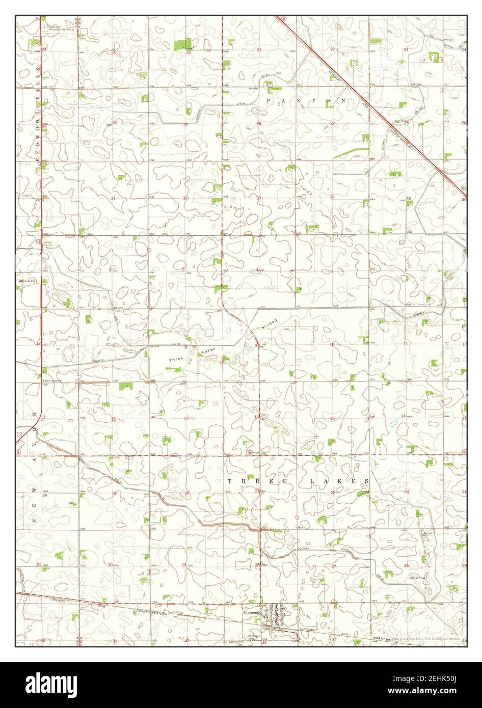 Clements, Minnesota, map 1967, 1:24000, United States of America by ...