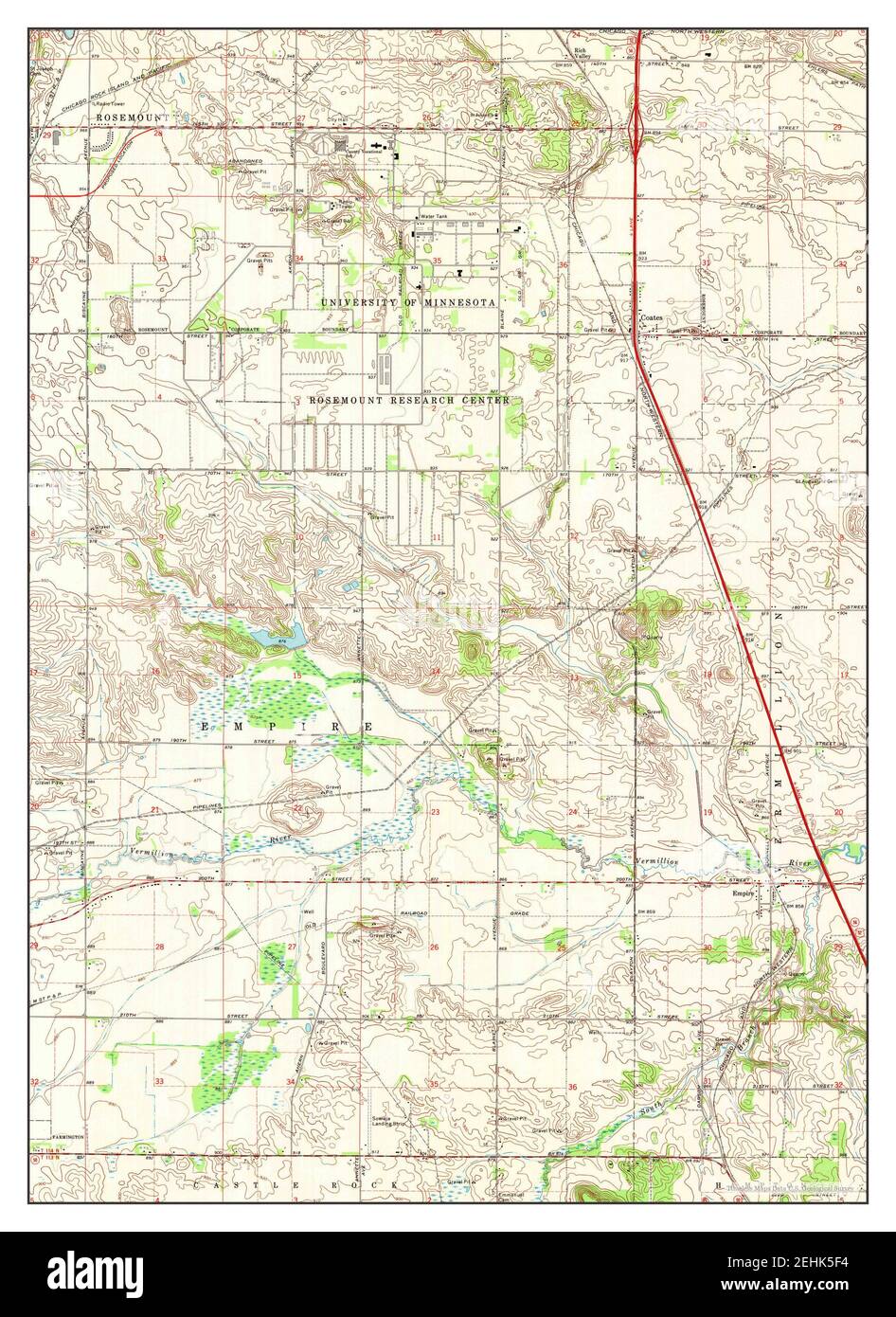 Coates, Minnesota, map 1974, 1:24000, United States of America by ...