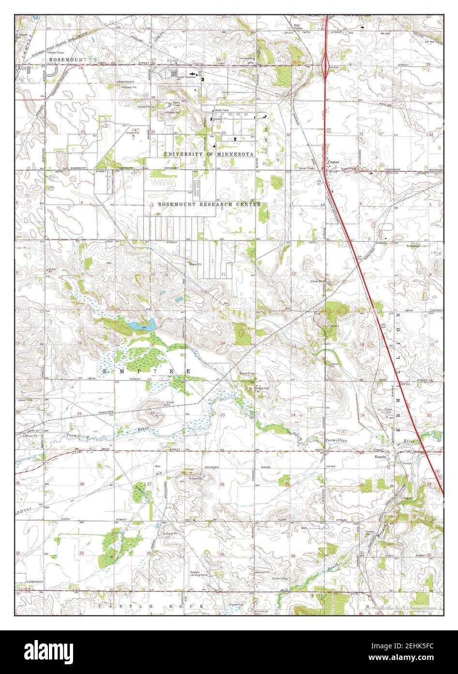 Coates, Minnesota, map 1974, 1:24000, United States of America by ...