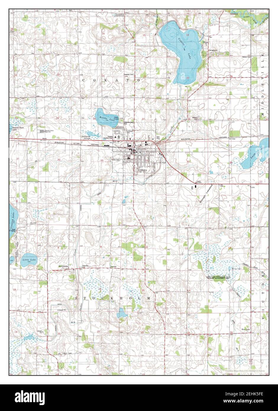 Map of cokato minnesota Cut Out Stock Images & Pictures - Alamy