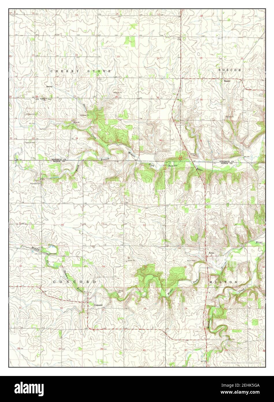 Concord, Minnesota, map 1965, 1:24000, United States of America by ...