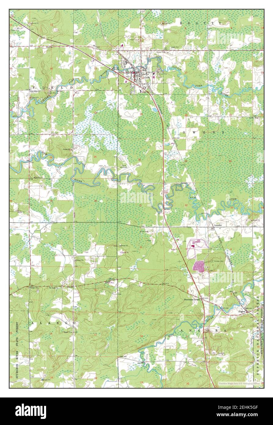 Cook, Minnesota, map 1964, 1:24000, United States of America by ...