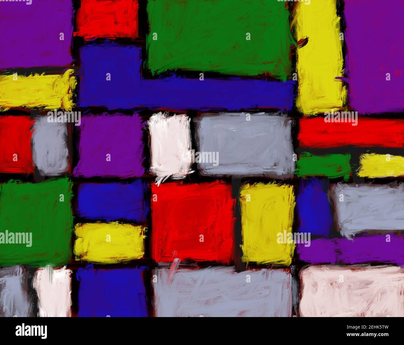 Abstract Painting Squares