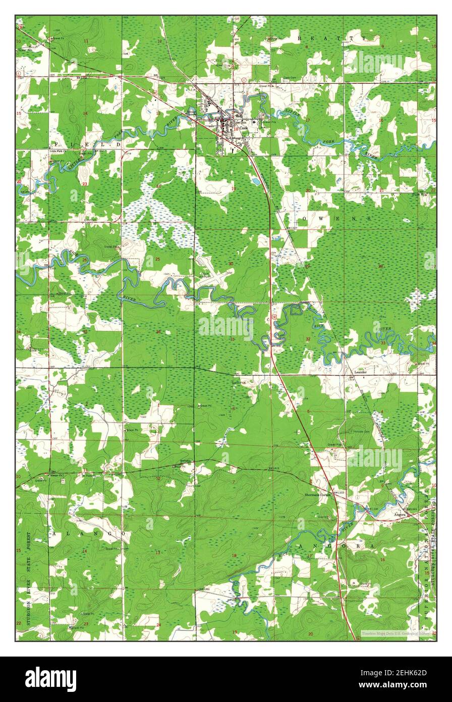 Map of cook minnesota hi-res stock photography and images - Alamy