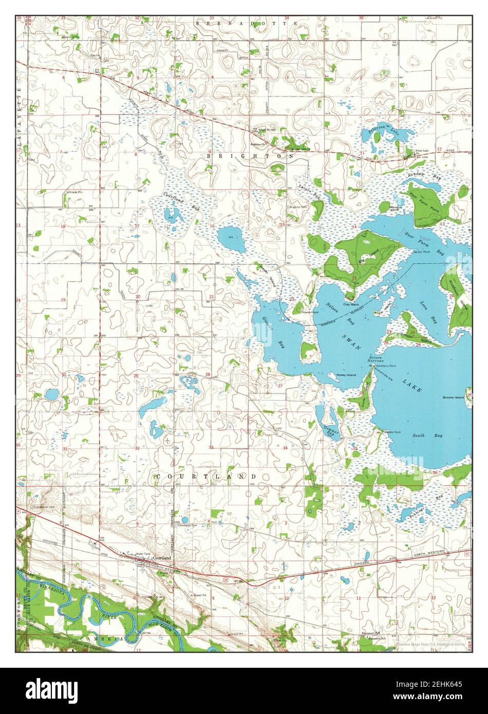 Map of courtland hi-res stock photography and images - Alamy