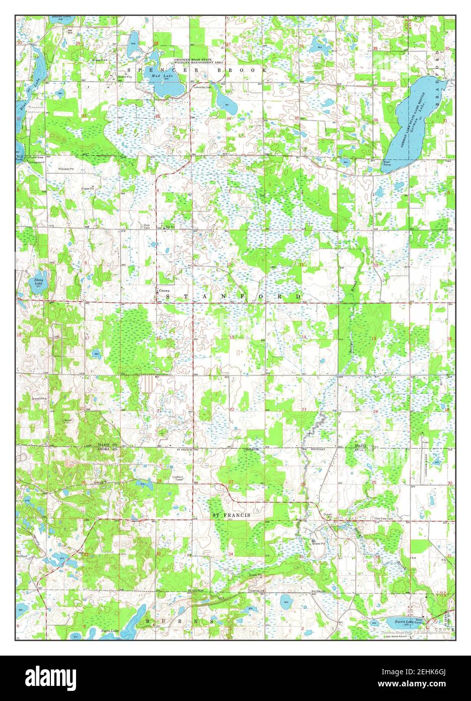 Crown, Minnesota, map 1974, 1:24000, United States of America by ...