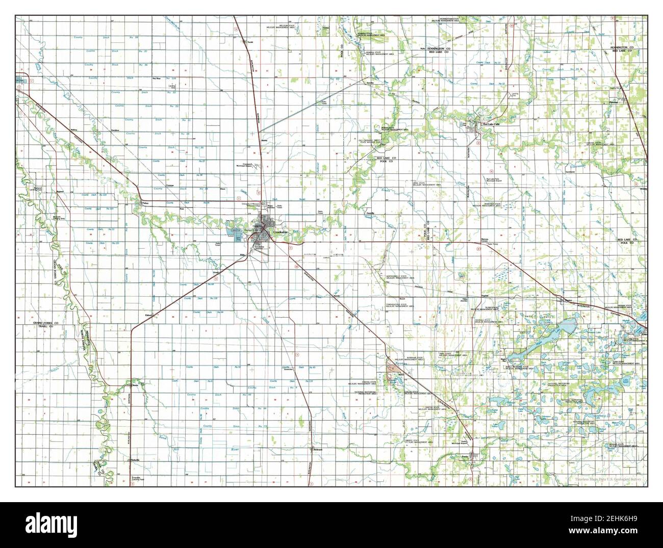 Map of crookston hi-res stock photography and images - Alamy