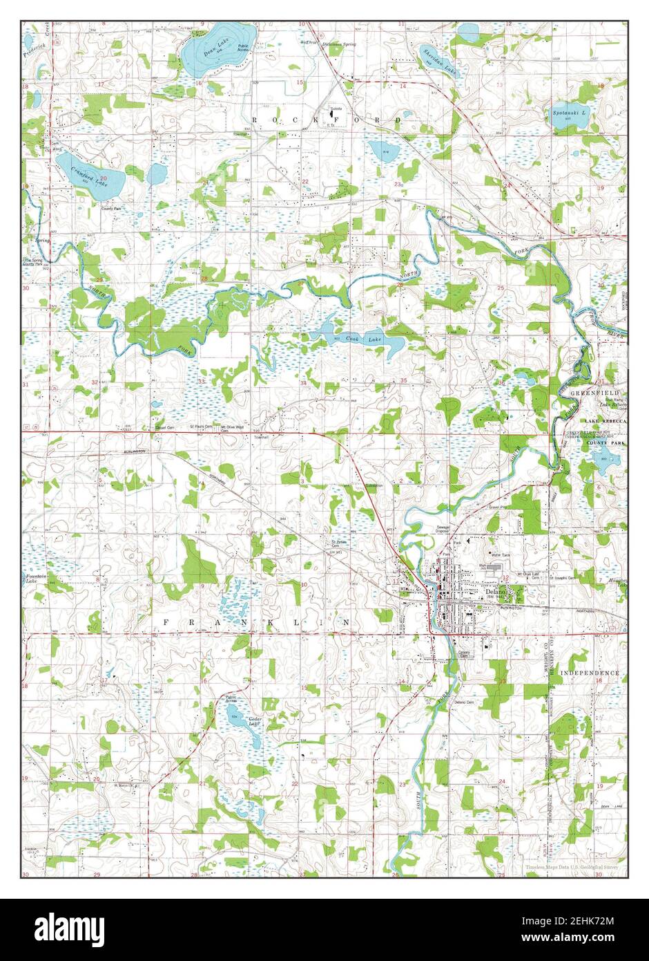 Delano, Minnesota, map 1981, 1:24000, United States of America by ...