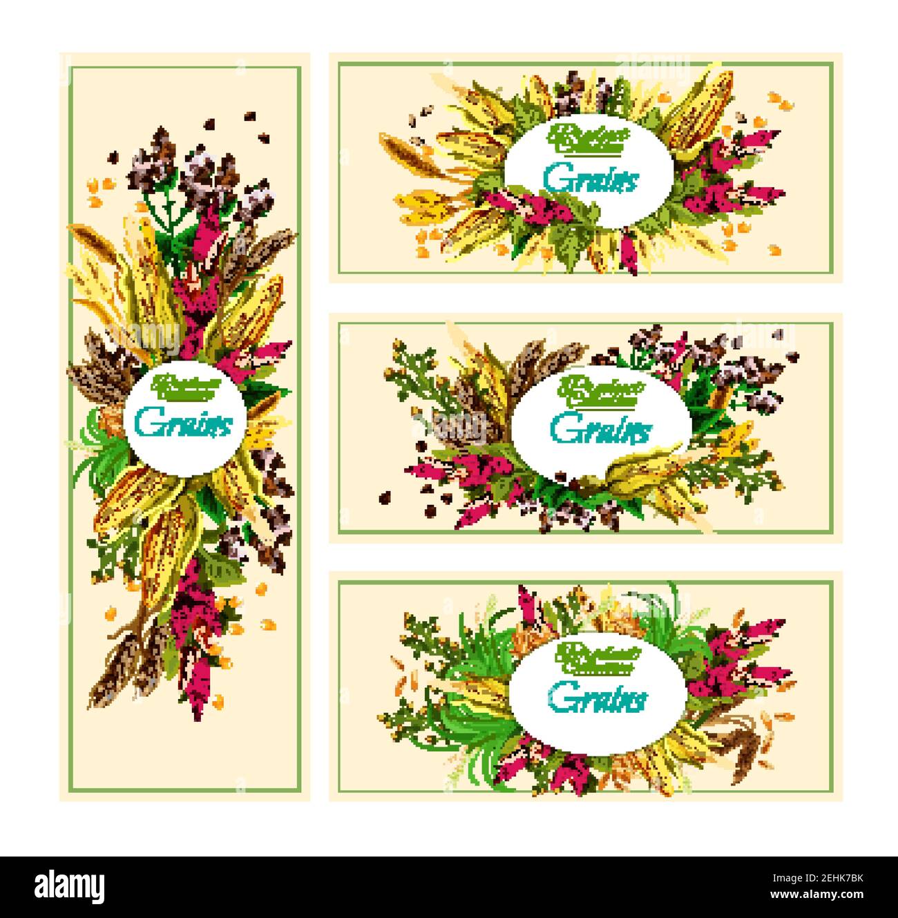 Rich grains Stock Vector Images - Alamy
