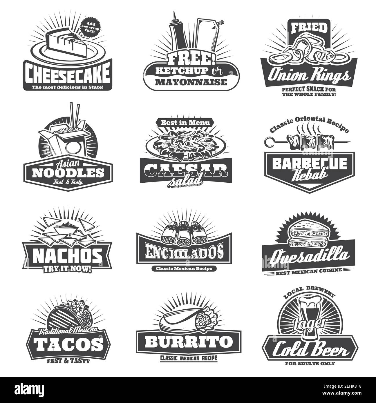 Asian beer logo Stock Vector Images - Alamy
