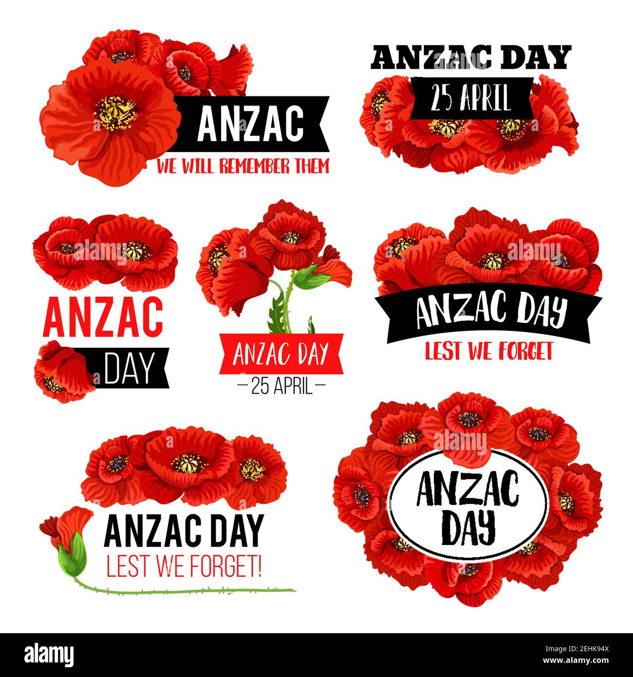 Lest we forget blossom Stock Vector Images - Alamy