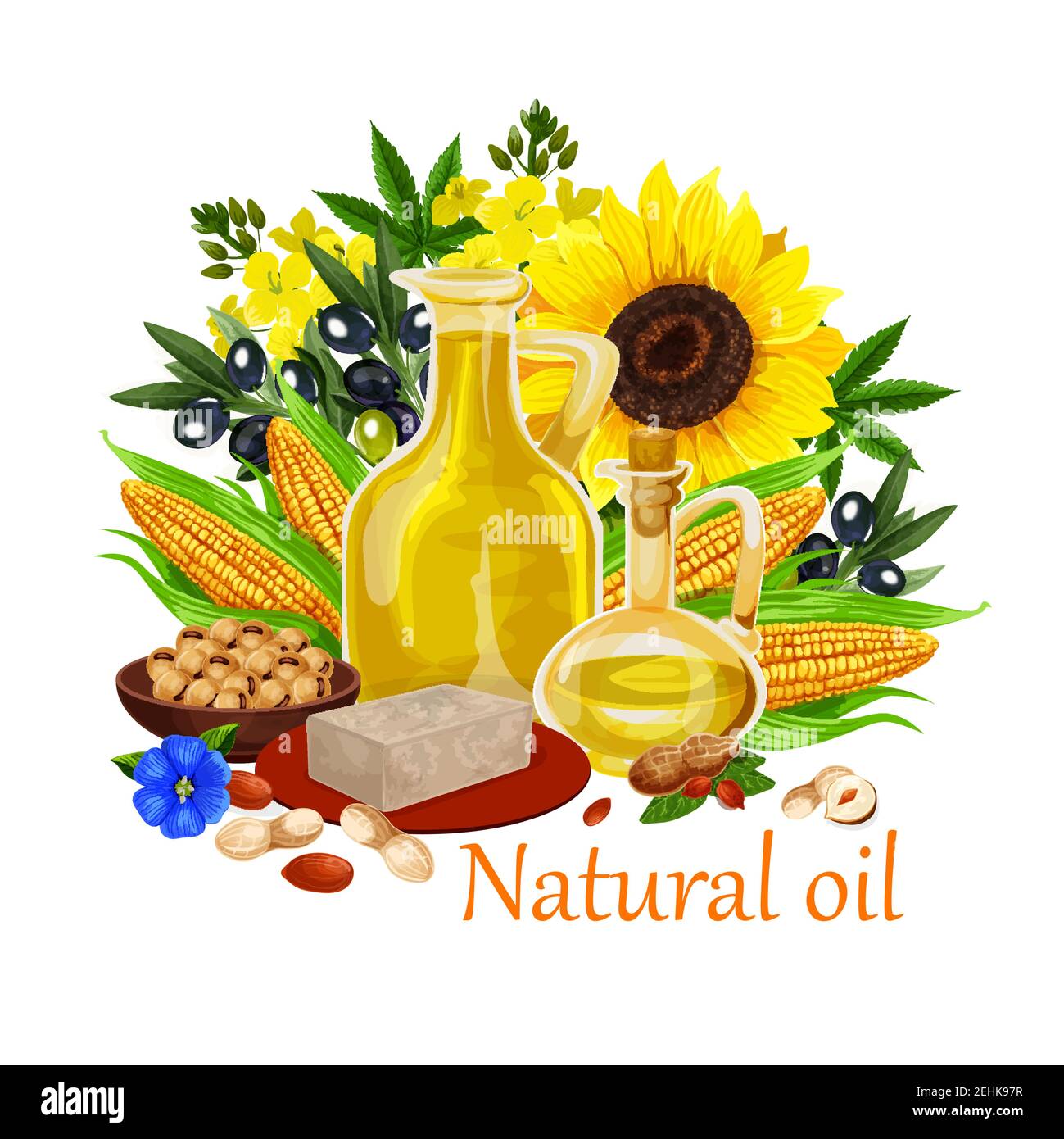 Essential oil made organic Stock Vector Images - Alamy