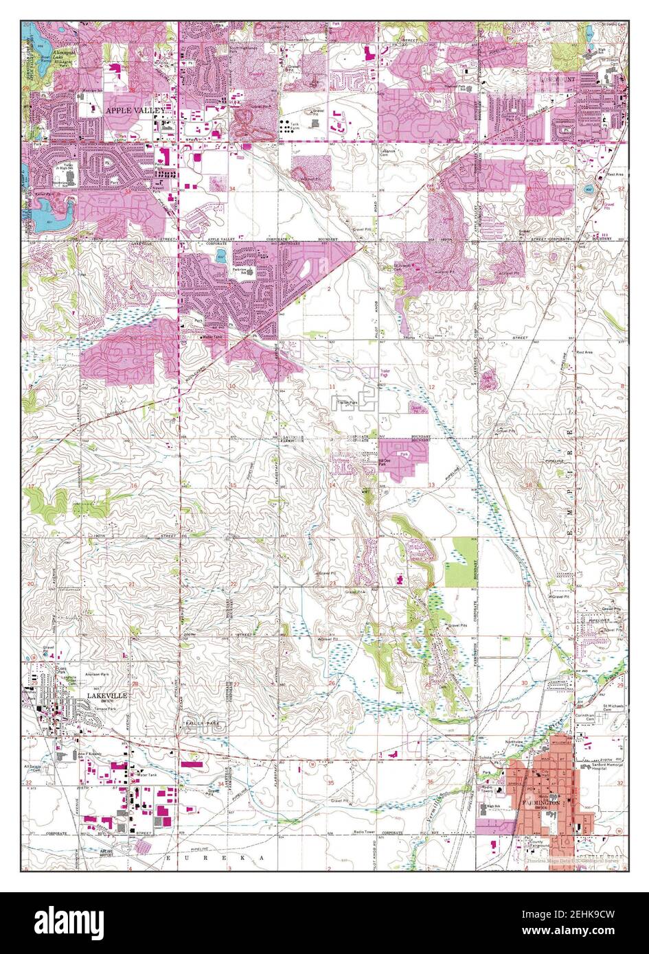 Map of farmington minnesota hi-res stock photography and images - Alamy