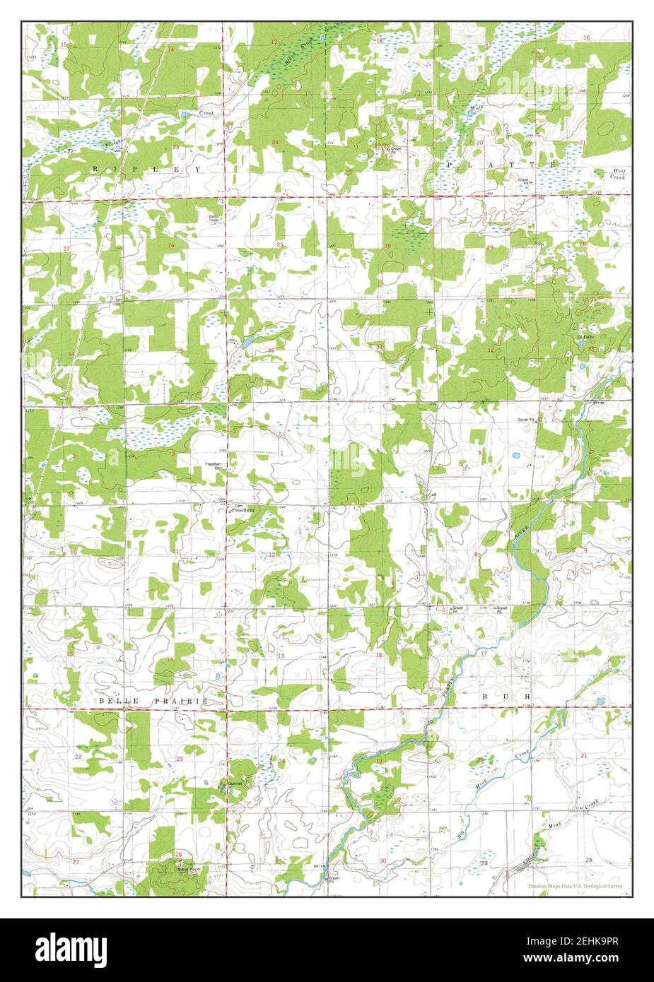Freedhem, Minnesota, map 1981, 1:24000, United States of America by ...