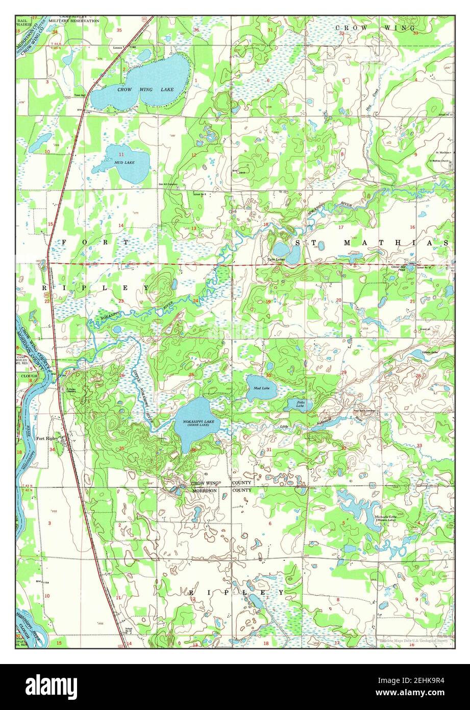 Map of fort ripley hi-res stock photography and images - Alamy