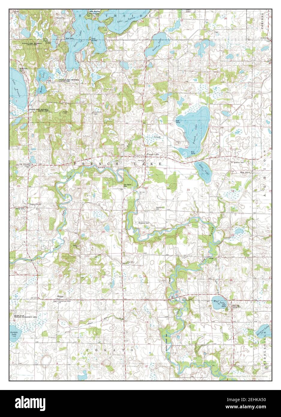 French Lake, Minnesota, map 1982, 1:24000, United States of America by ...