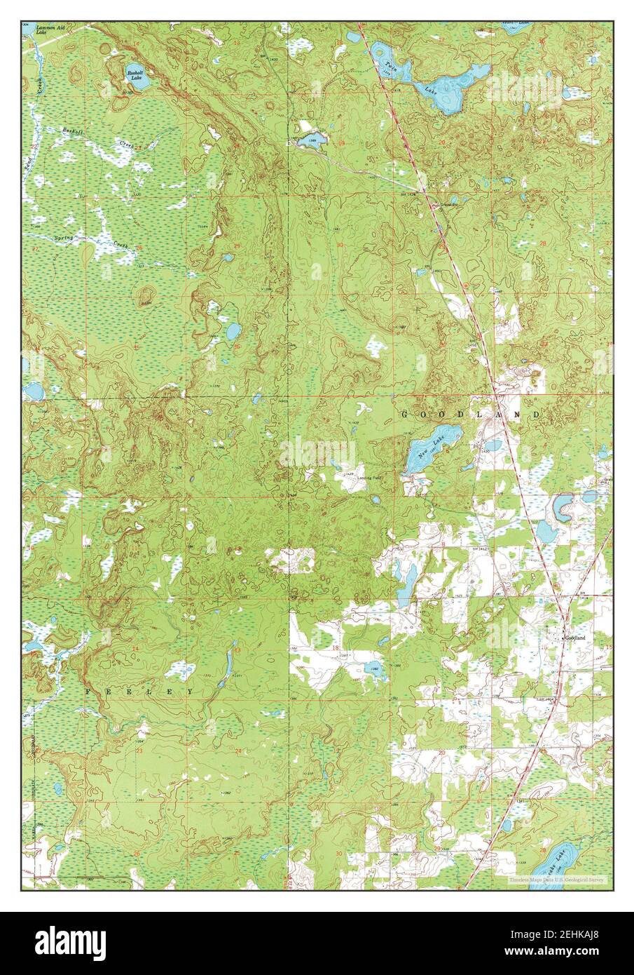 Map of goodland Cut Out Stock Images & Pictures - Alamy