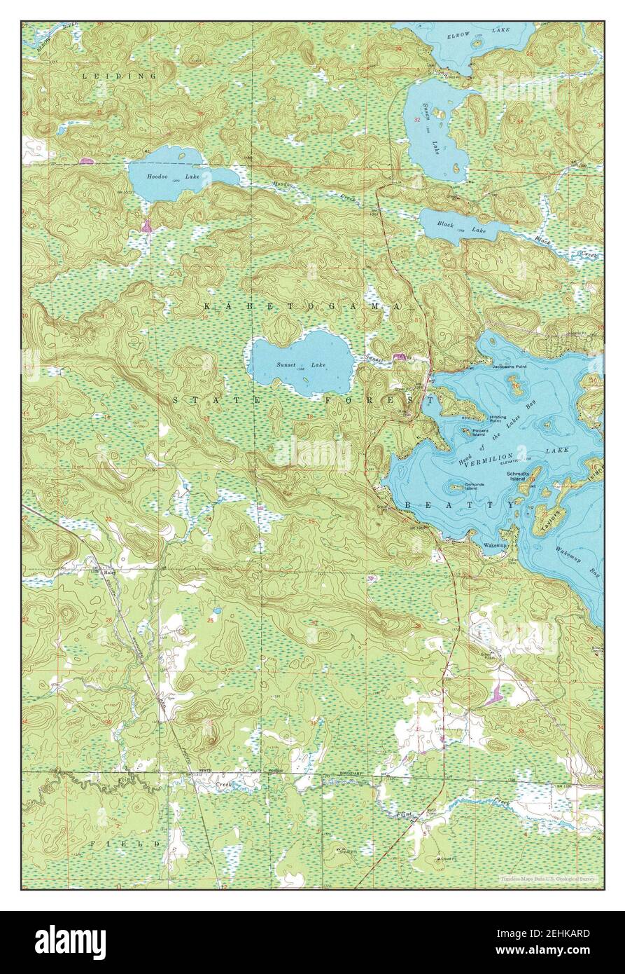 Haley, Minnesota, map 1964, 1:24000, United States of America by ...