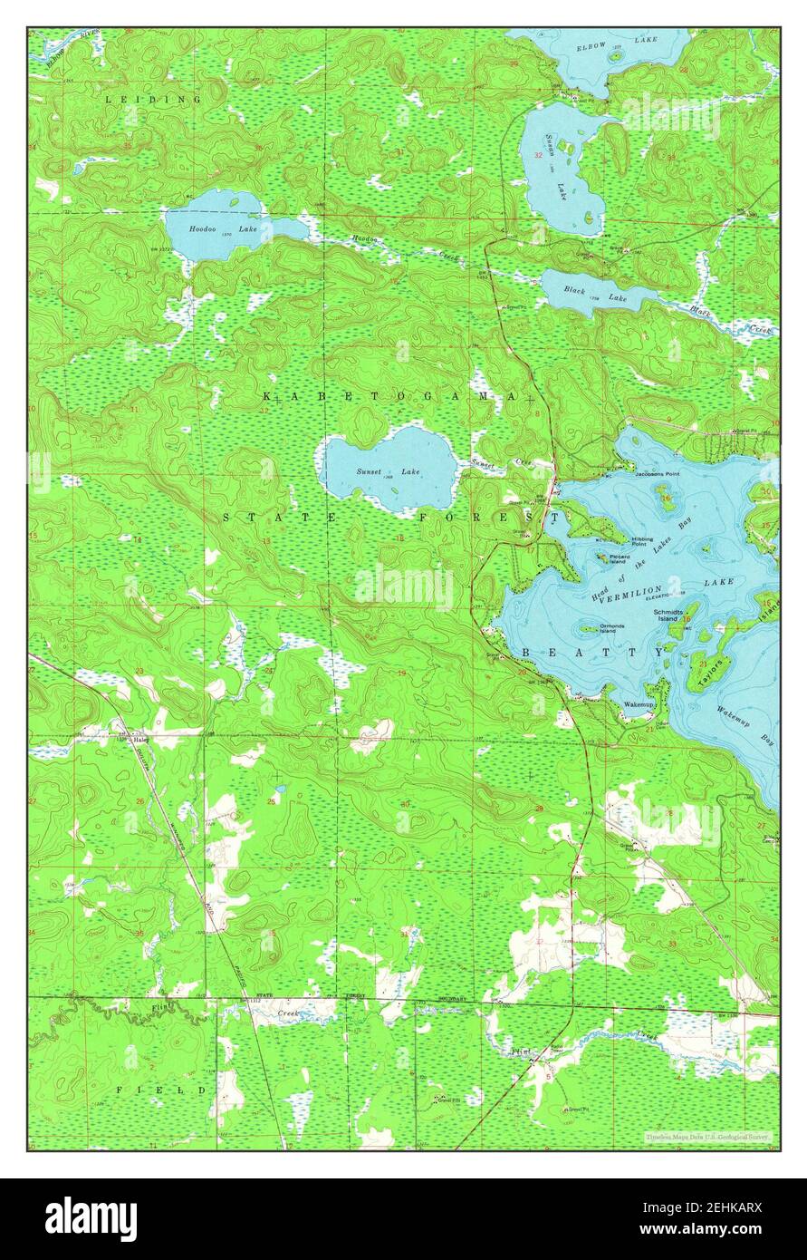 Haley, Minnesota, map 1964, 1:24000, United States of America by ...