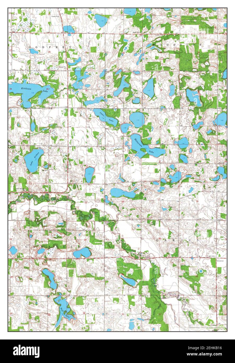 Halverson Lake, Minnesota, map 1966, 1:24000, United States of America ...