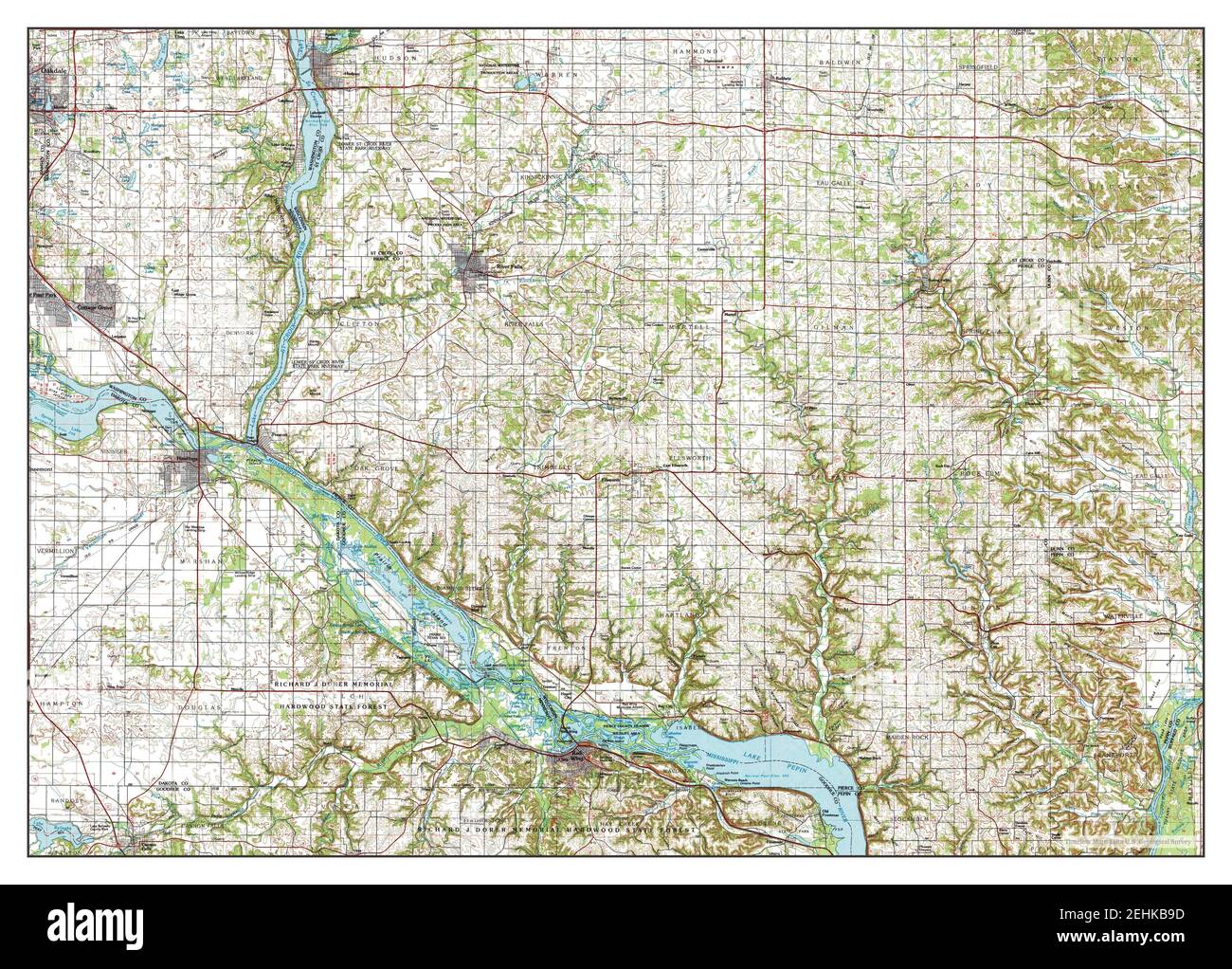 Hastings minnesota map Cut Out Stock Images & Pictures - Alamy