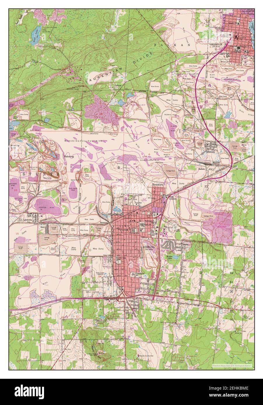 Map of hibbing hi-res stock photography and images - Alamy