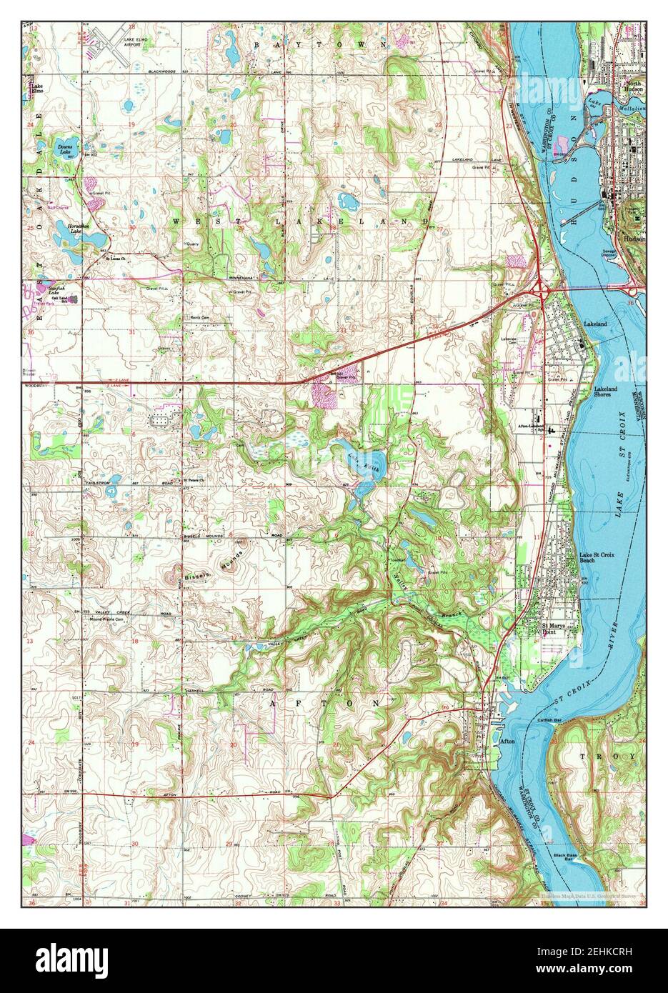 Hudson, Minnesota, map 1967, 1:24000, United States of America by ...