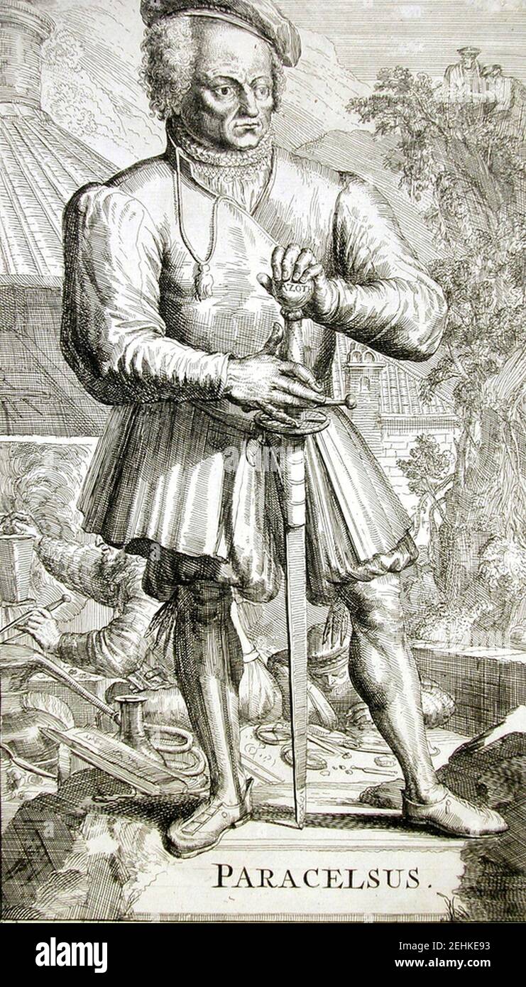 Paracelsus with sword Stock Photo - Alamy