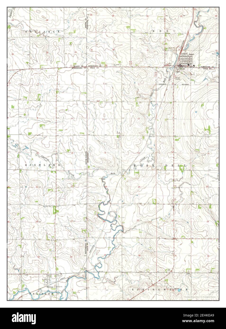 Jasper, Minnesota, map 1967, 1:24000, United States of America by ...