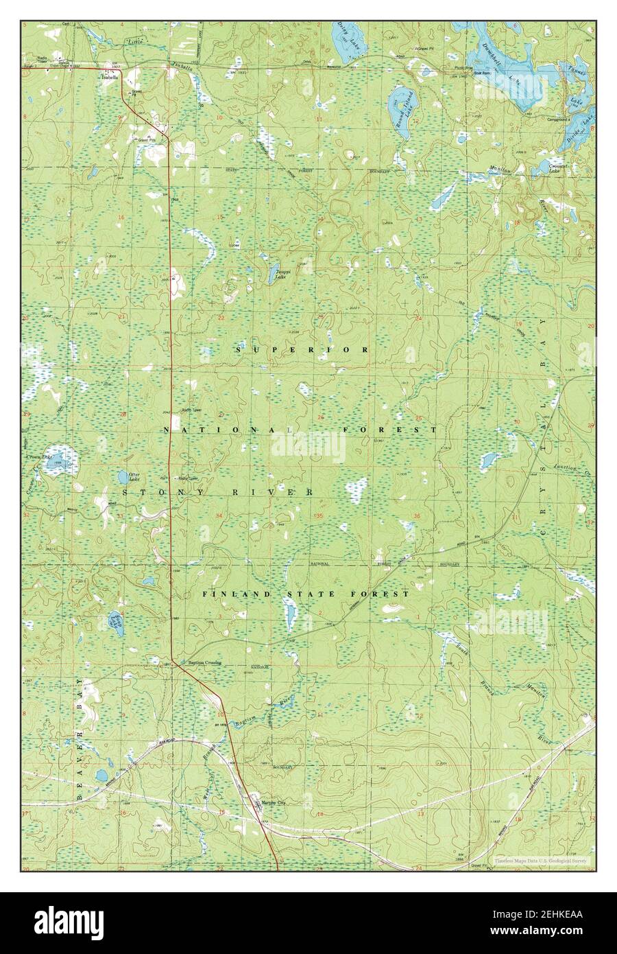 Isabella, Minnesota, map 1981, 1:24000, United States of America by ...