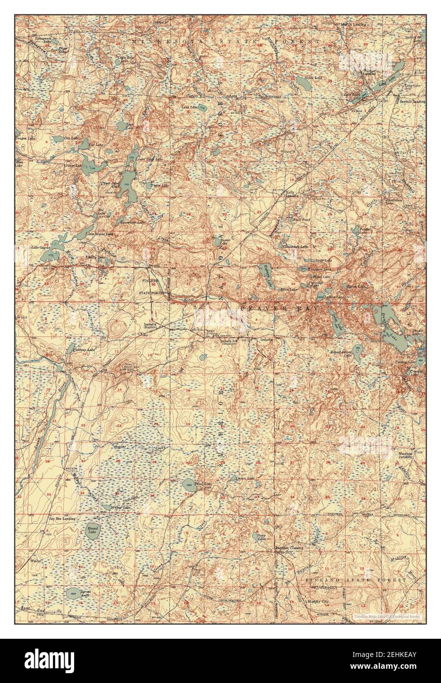 Isabella, Minnesota, map 1955, 1:62500, United States of America by ...