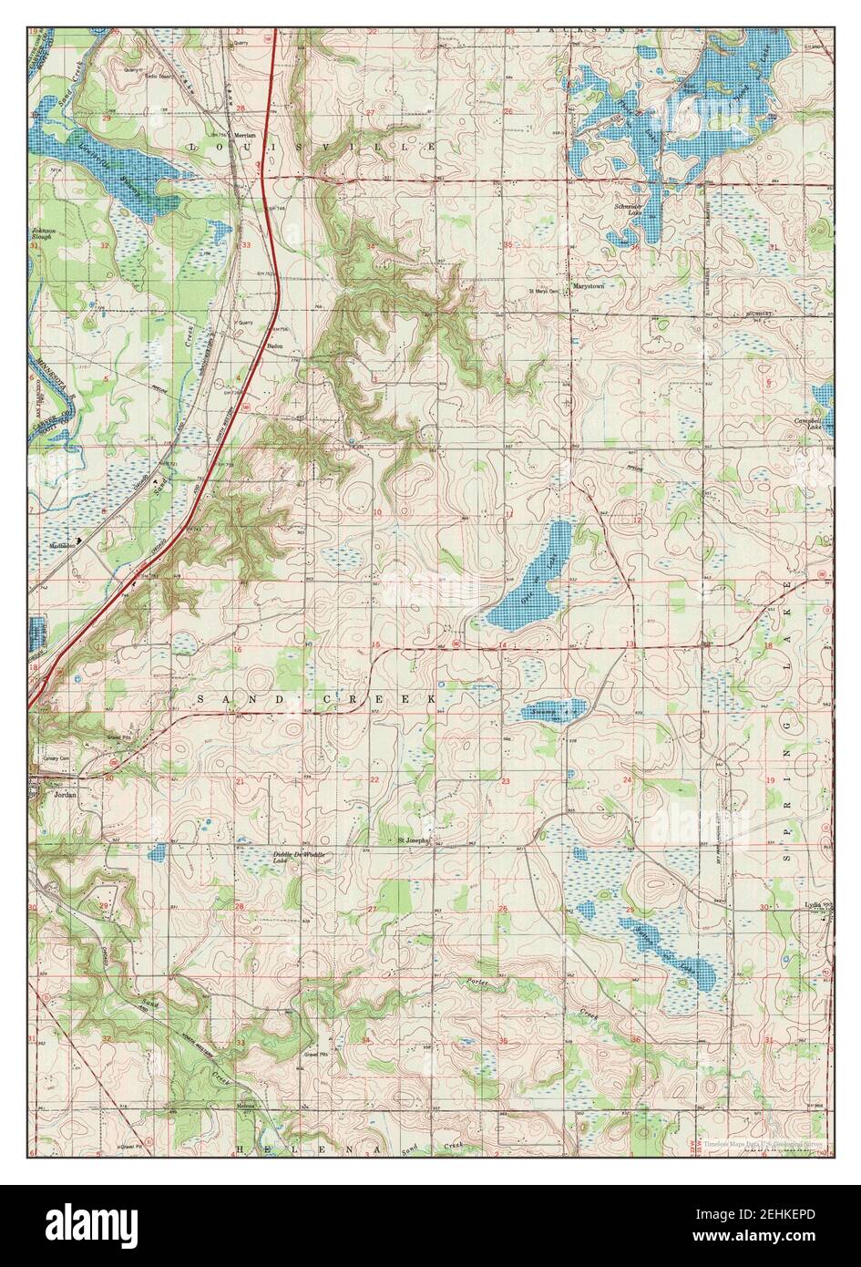 Jordan East, Minnesota, map 1981, 1:24000, United States of America by ...