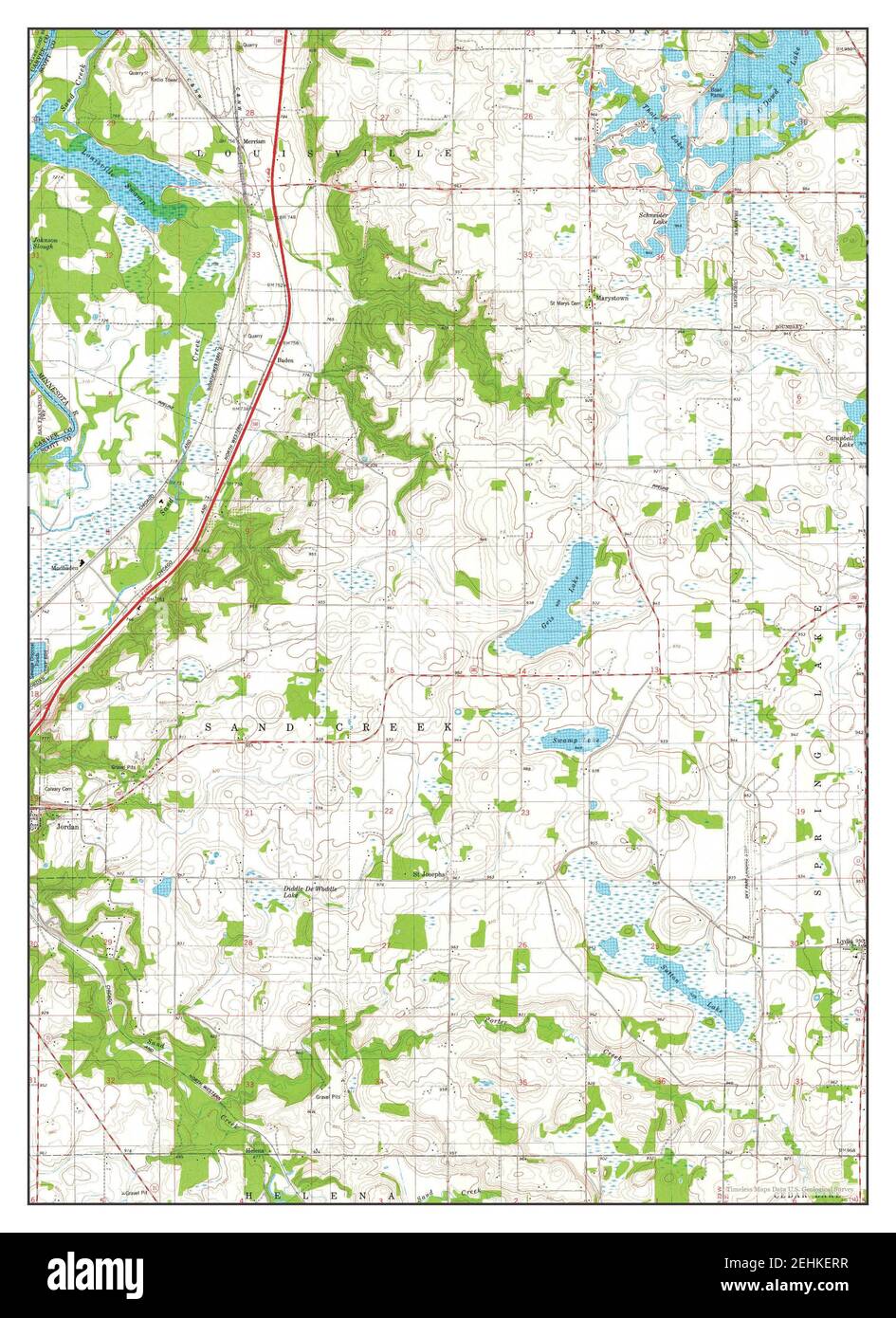 Jordan East, Minnesota, map 1981, 1:24000, United States of America by ...