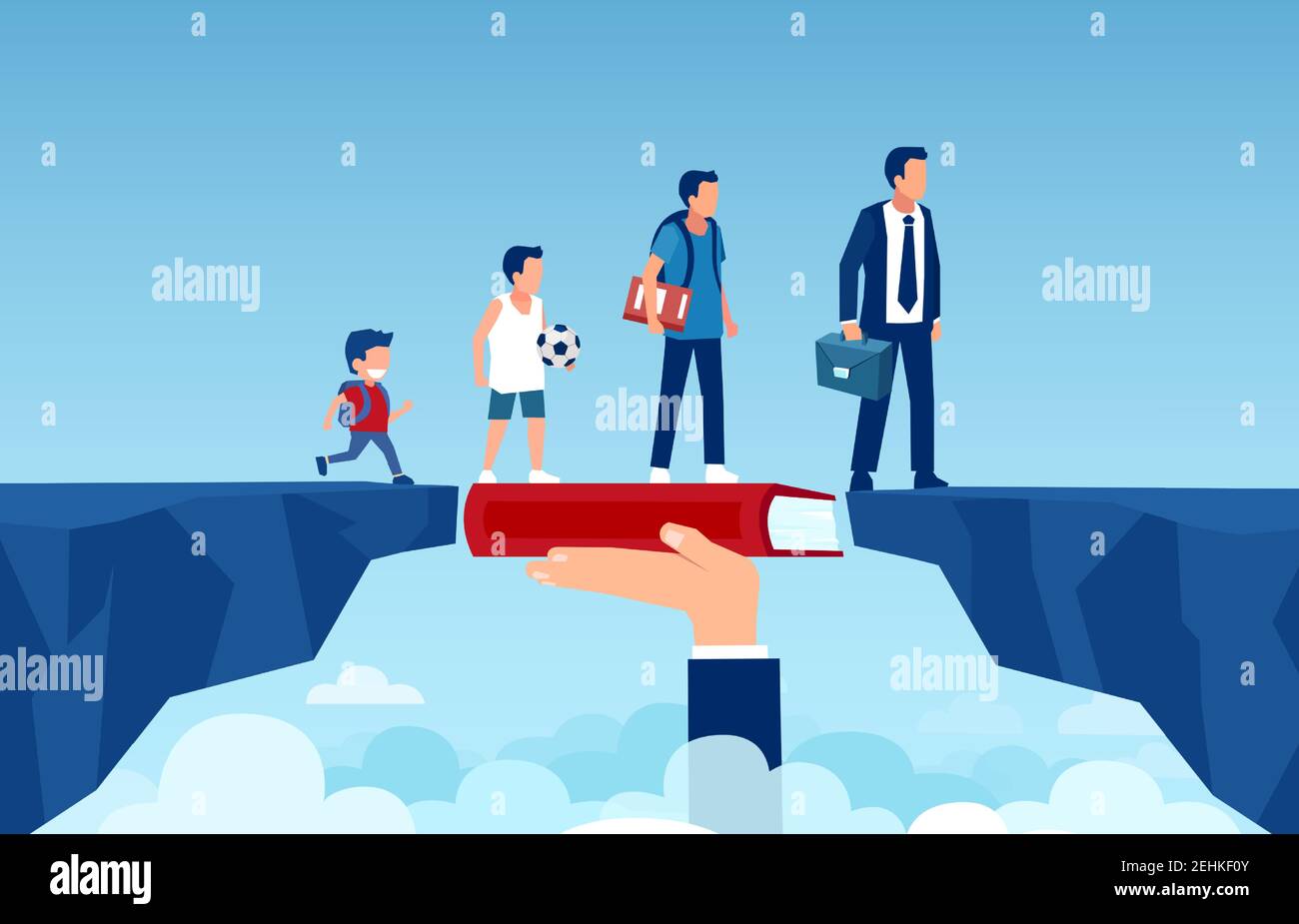 Career path on up Stock Vector Images - Alamy