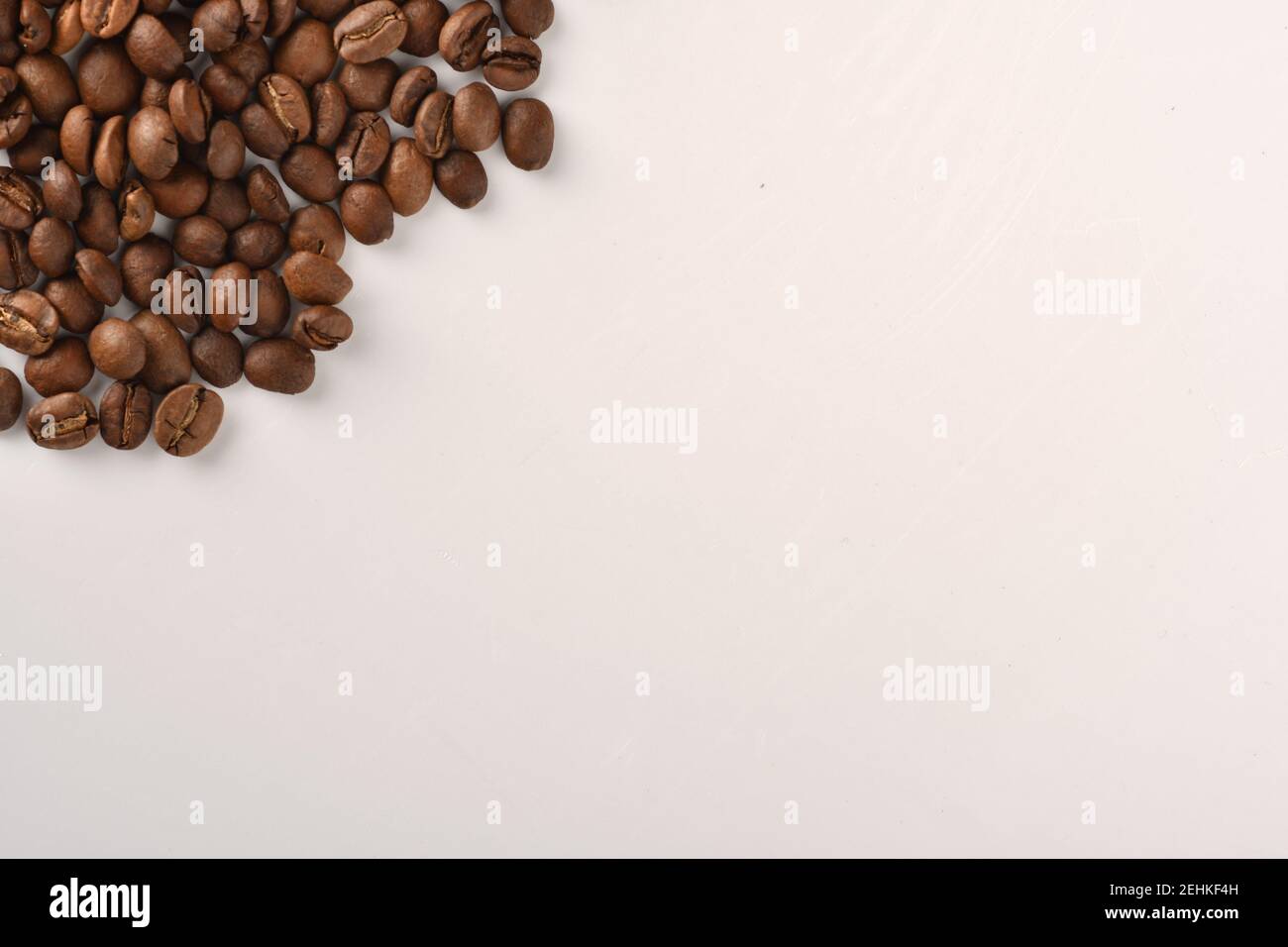 Coffee beans isolated on white background with copy space for text ...
