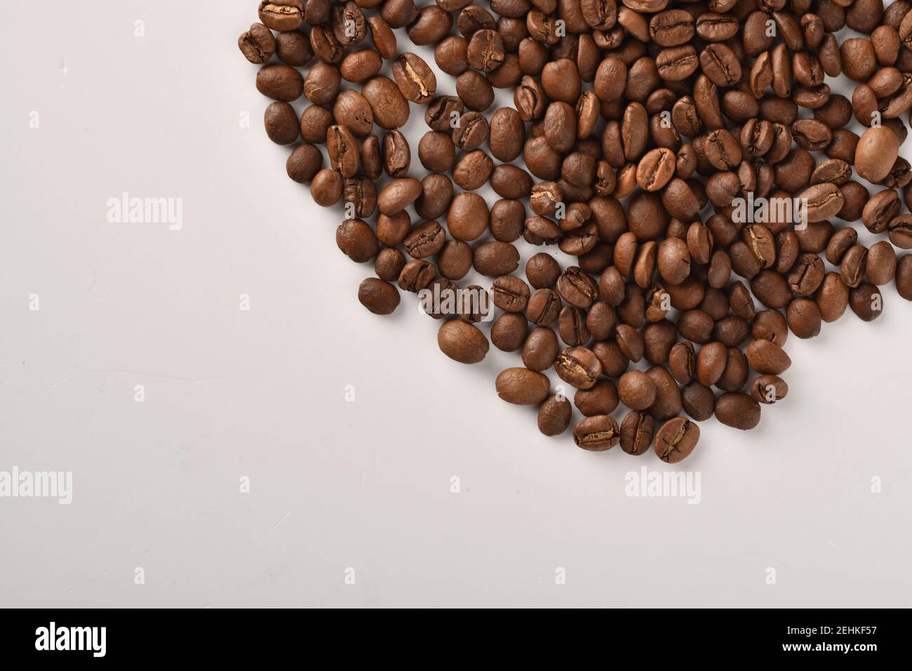 Coffee beans isolated on white background with copy space for text ...