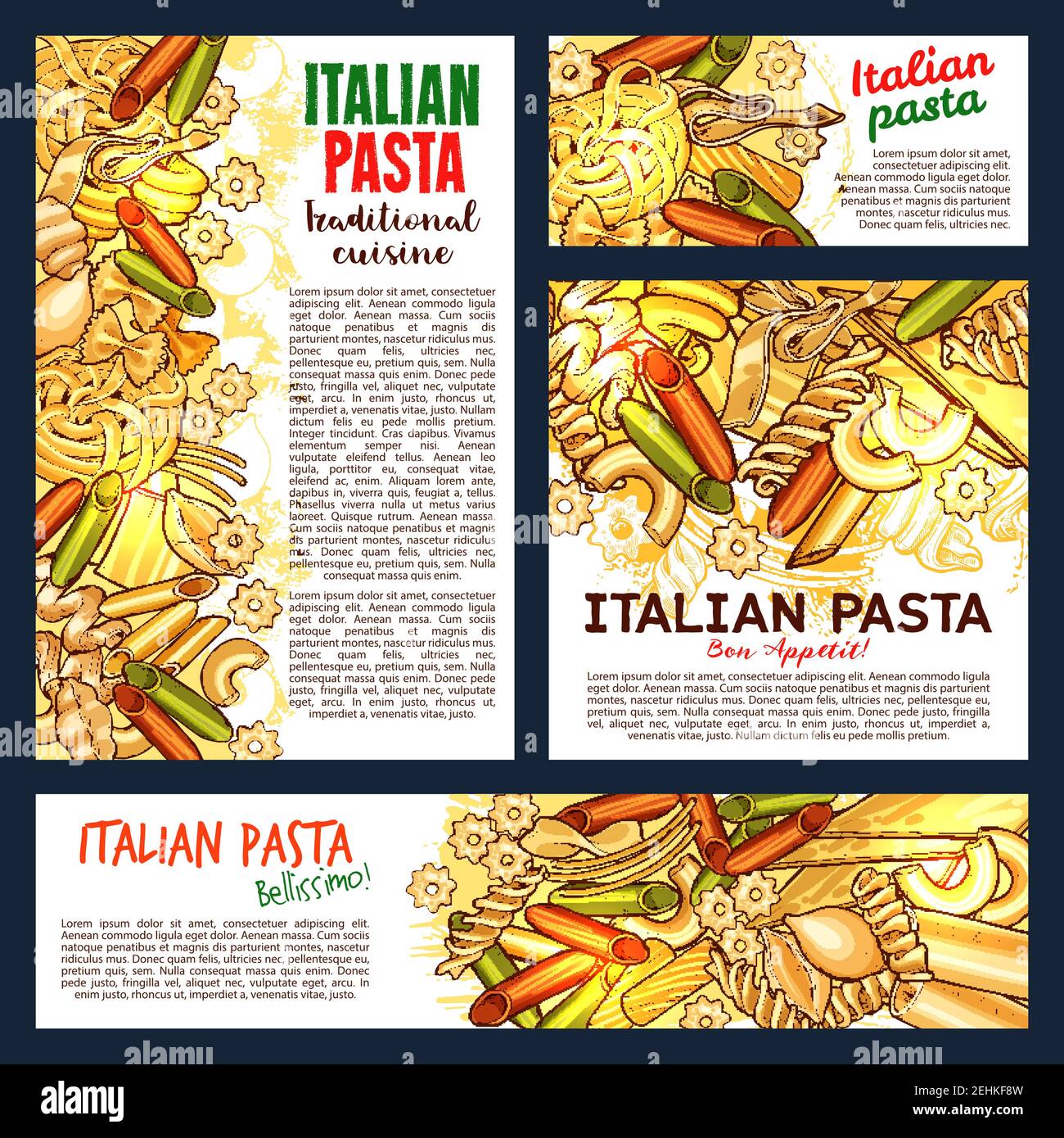 Tagliatelle vector vectors hi-res stock photography and images - Alamy