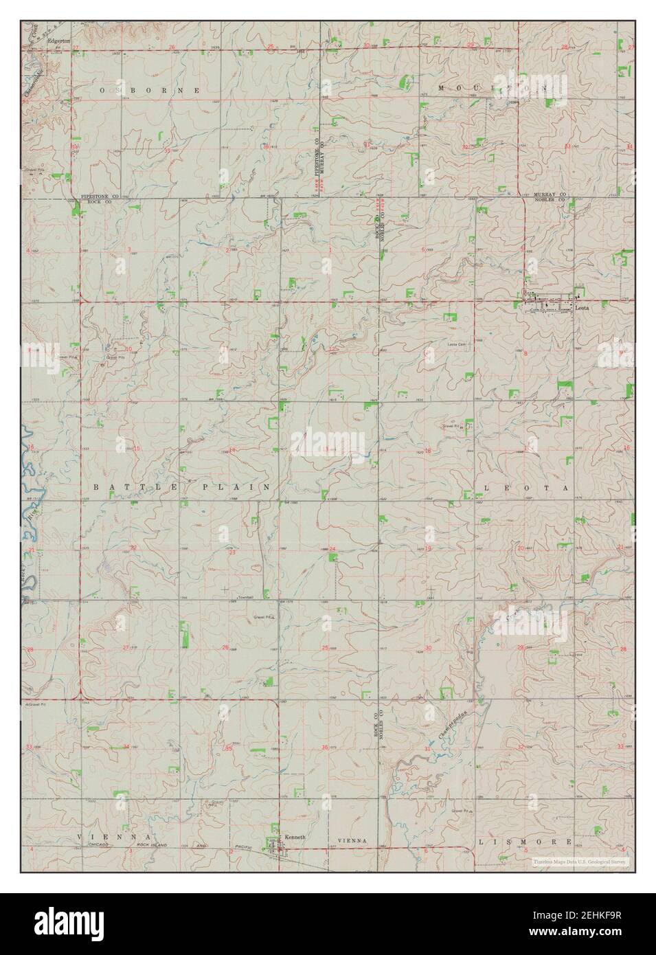 Kenneth, Minnesota, map 1967, 1:24000, United States of America by ...