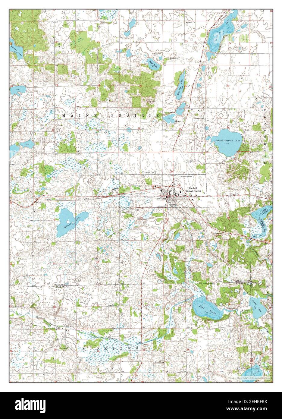Kimball county map hi-res stock photography and images - Alamy