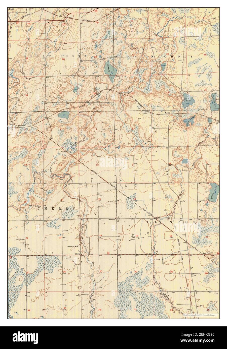 Kirk, Minnesota, map 1951, 1:24000, United States of America by ...