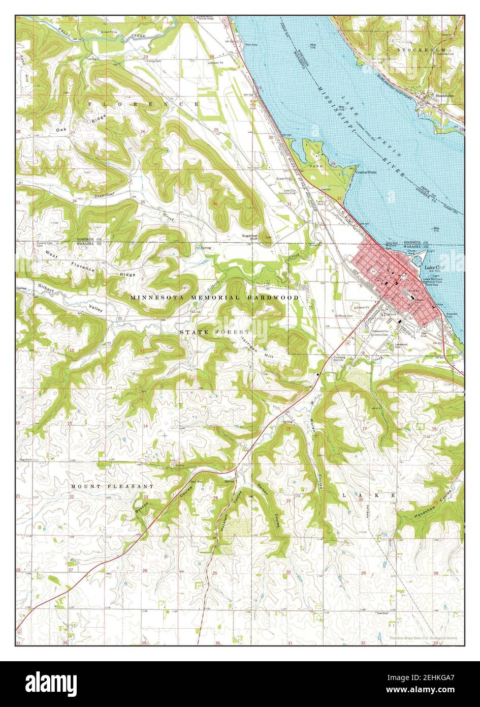 Lake City, Minnesota, map 1974, 1:24000, United States of America by ...