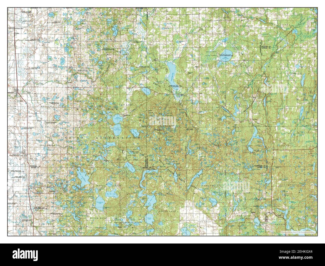 Lake itasca map Cut Out Stock Images & Pictures - Alamy