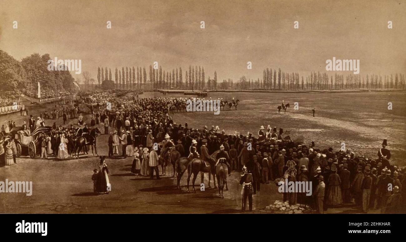 Parade vor Wilhelm I Polygon (Straßburg) 1877 Stock Photo - Alamy