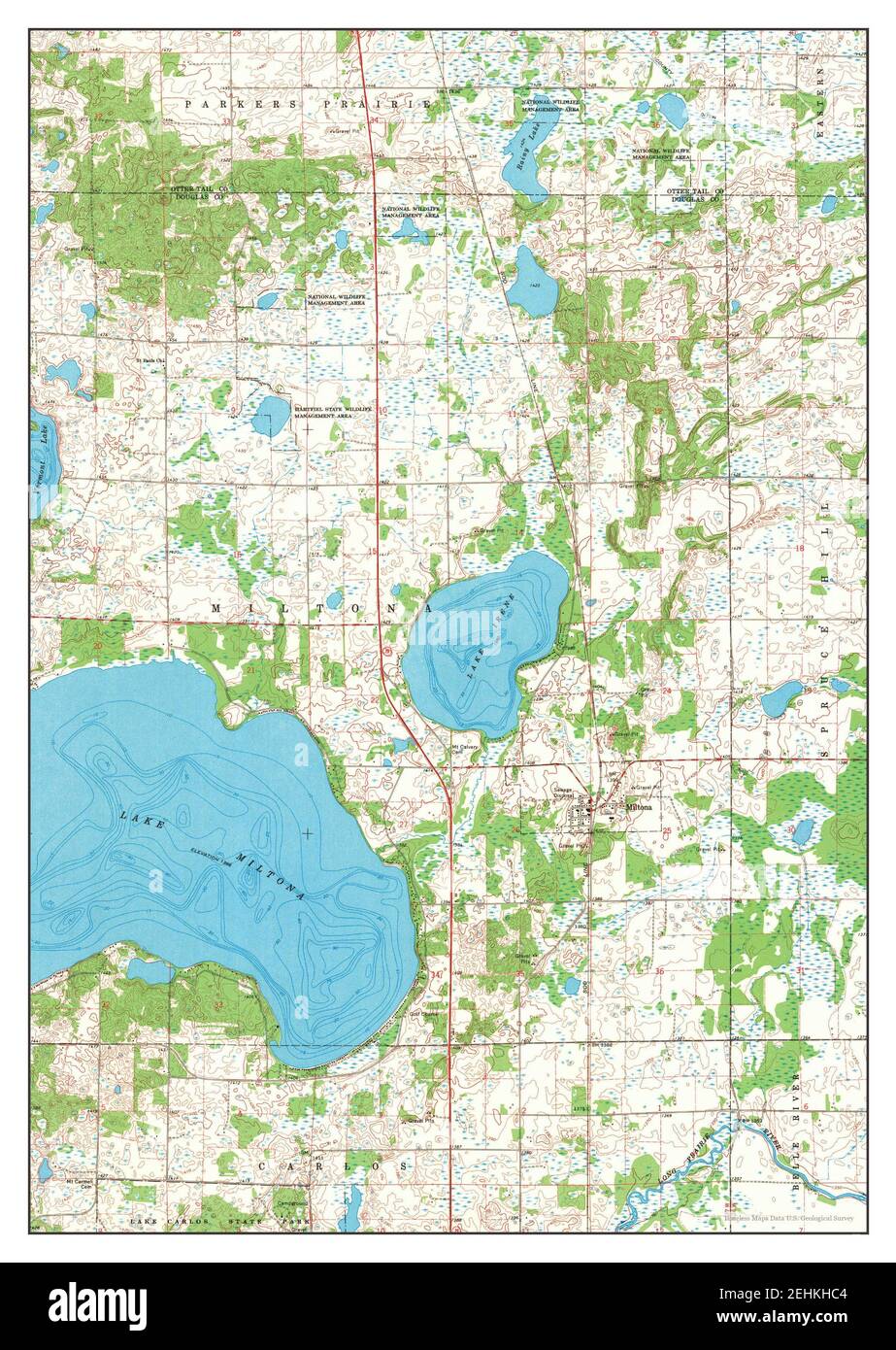 Lake Miltona East, Minnesota, map 1969, 1:24000, United States of ...