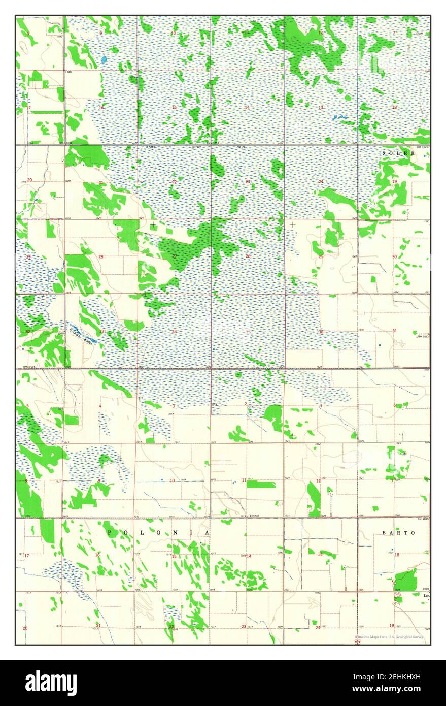 Leo, Minnesota, map 1966, 1:24000, United States of America by Timeless ...
